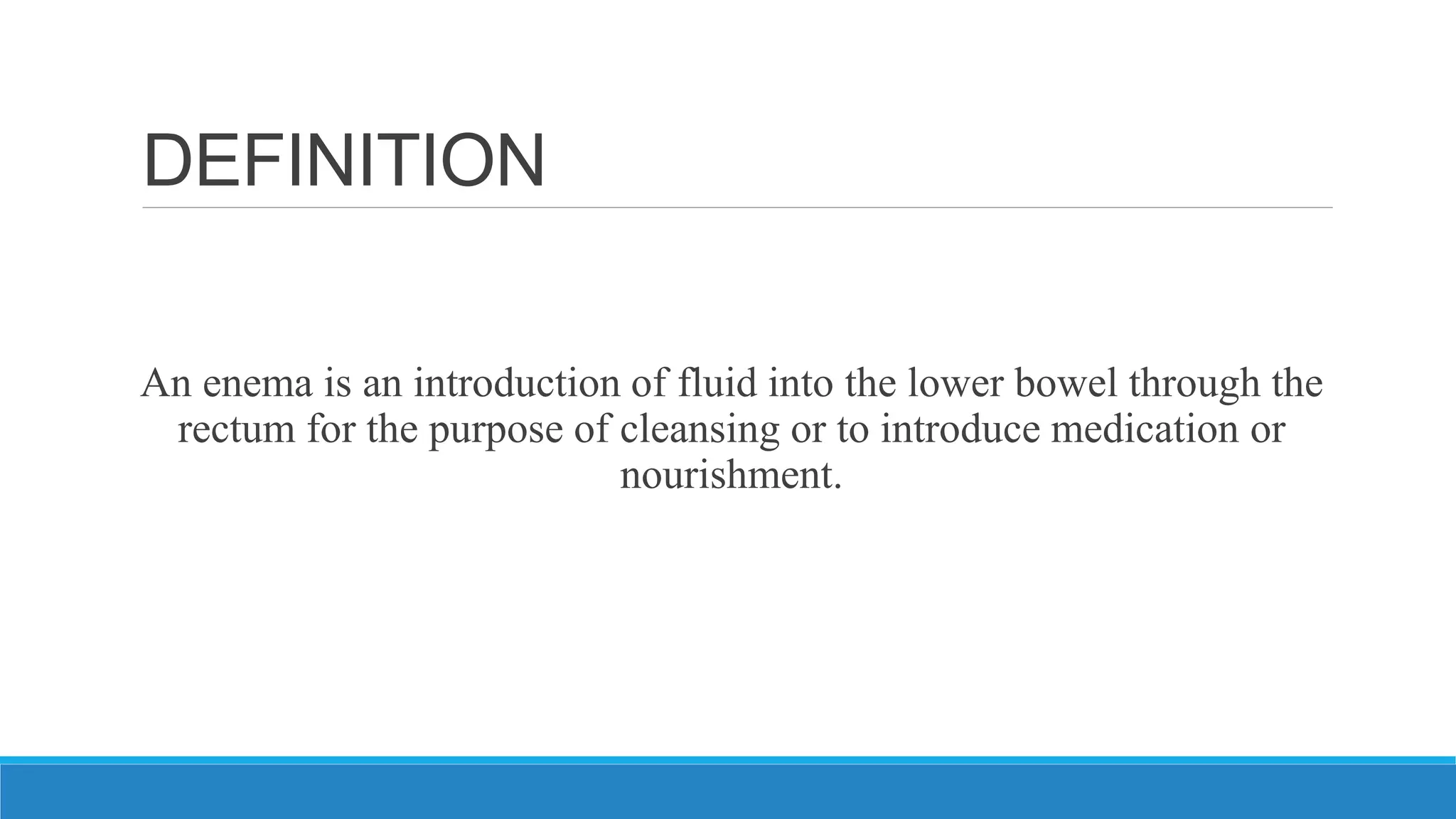 Enema | PPTX