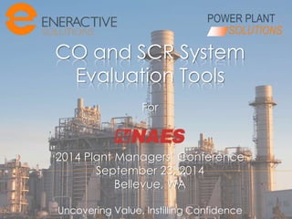 Eneractive Solutions - Power Plant Solutions for NAES Conference | PPT