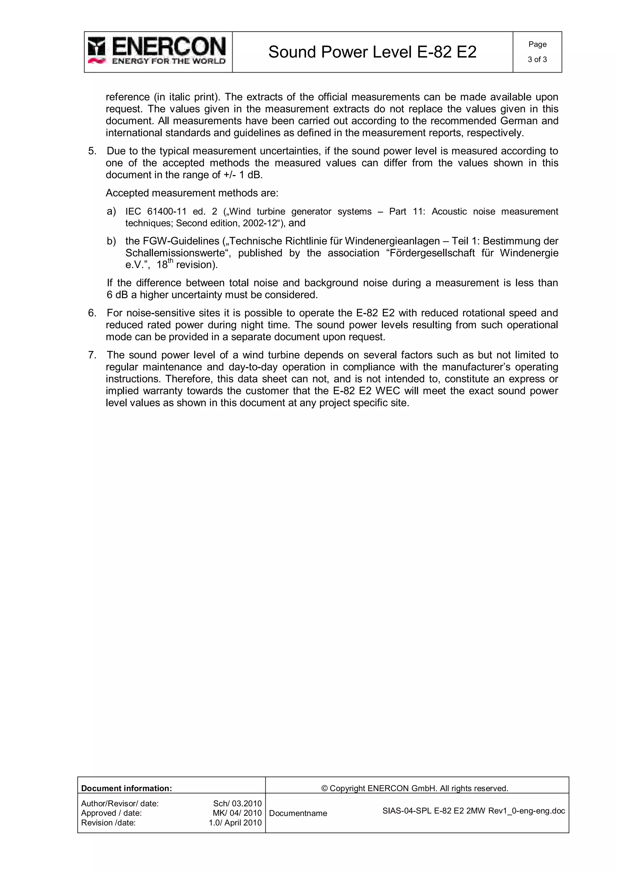 Enercon AEROGENERADOR | PDF