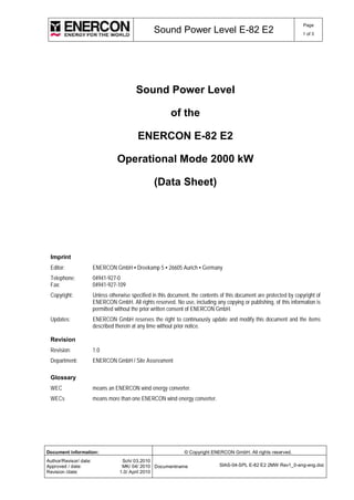 Enercon AEROGENERADOR | PDF