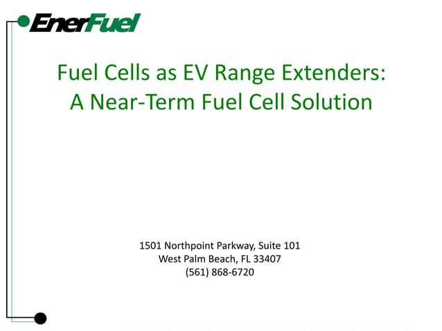 EnerFuel EV Range Extender | PPTX