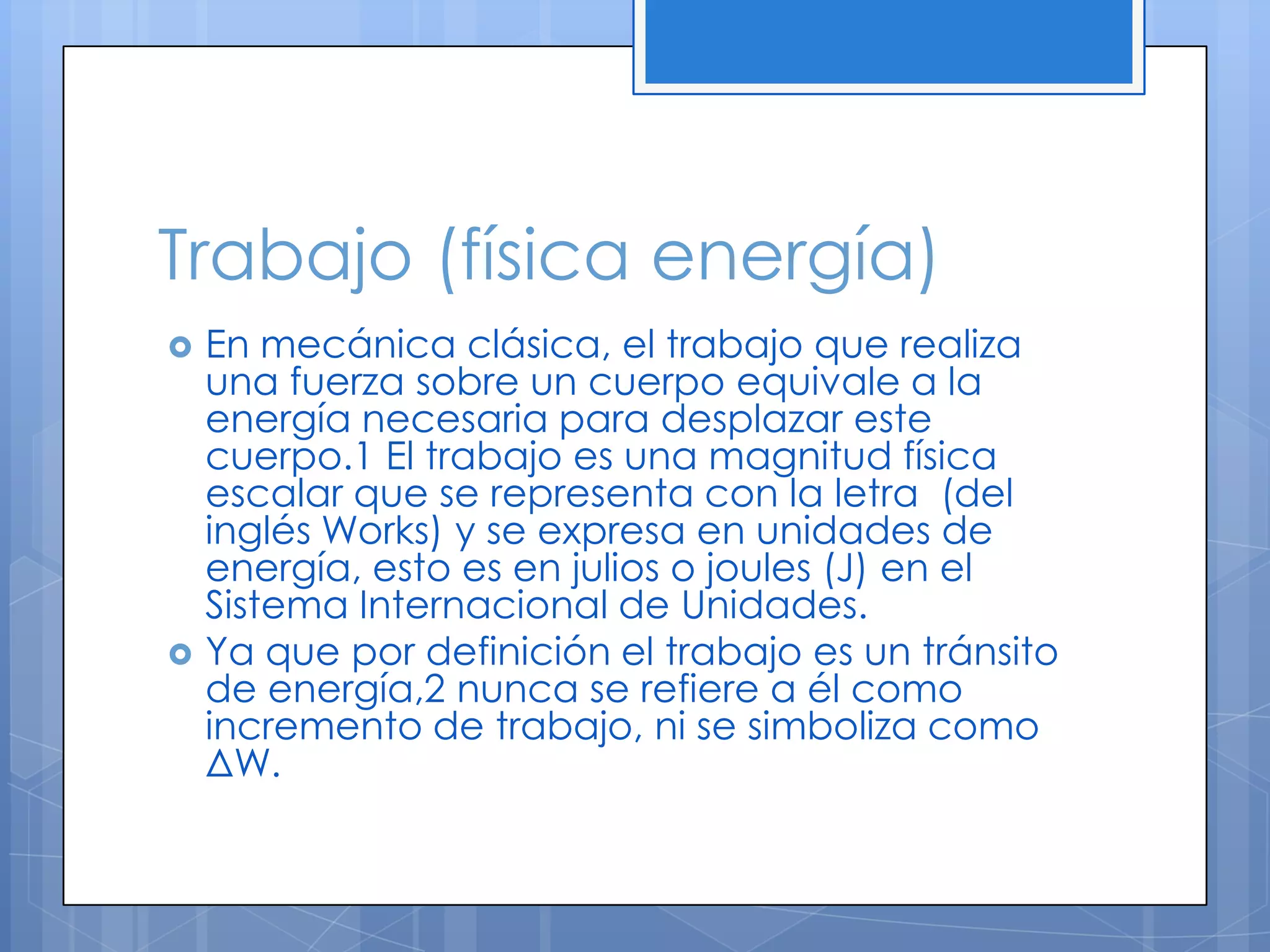Energía y trabajo gabriel cornejo 4to b | PPTX