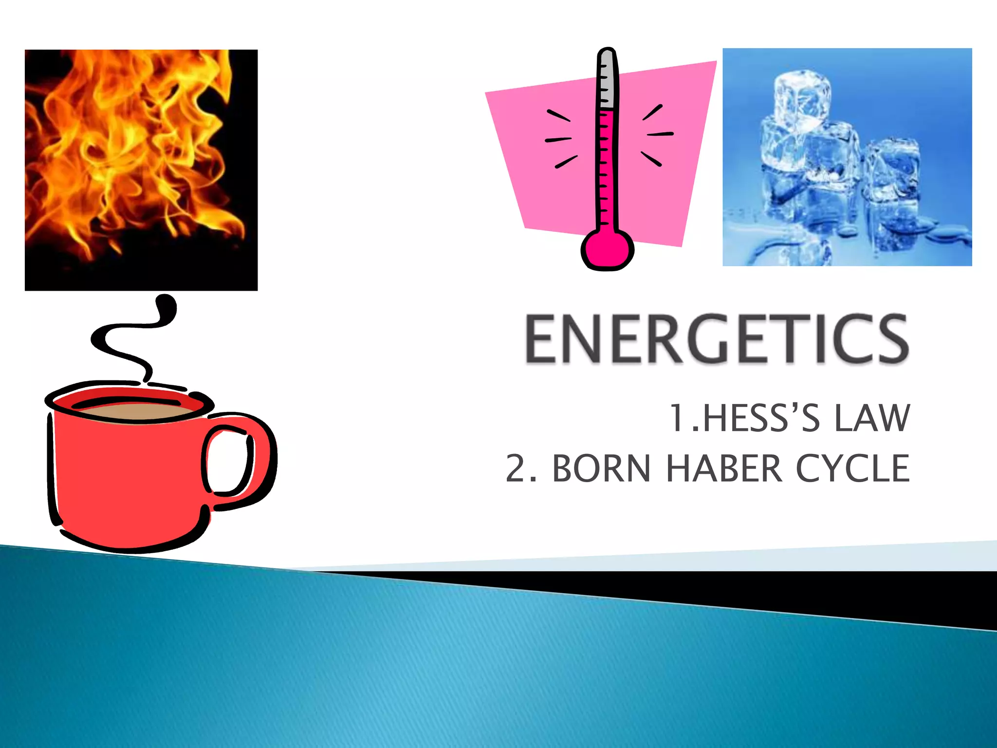 Energetics hess's law & born haber cycle | PPTX