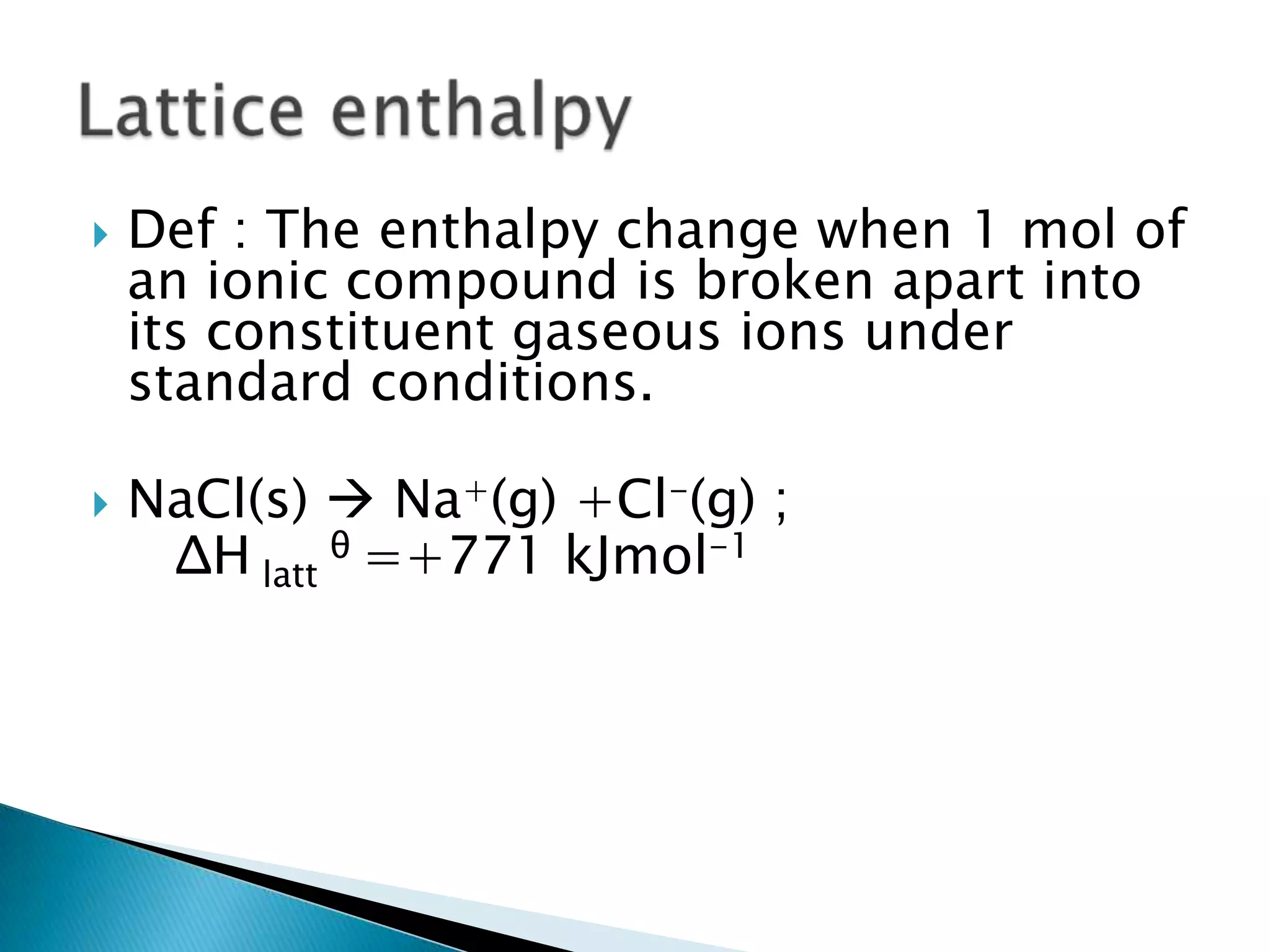 Energetics hess's law & born haber cycle | PPTX