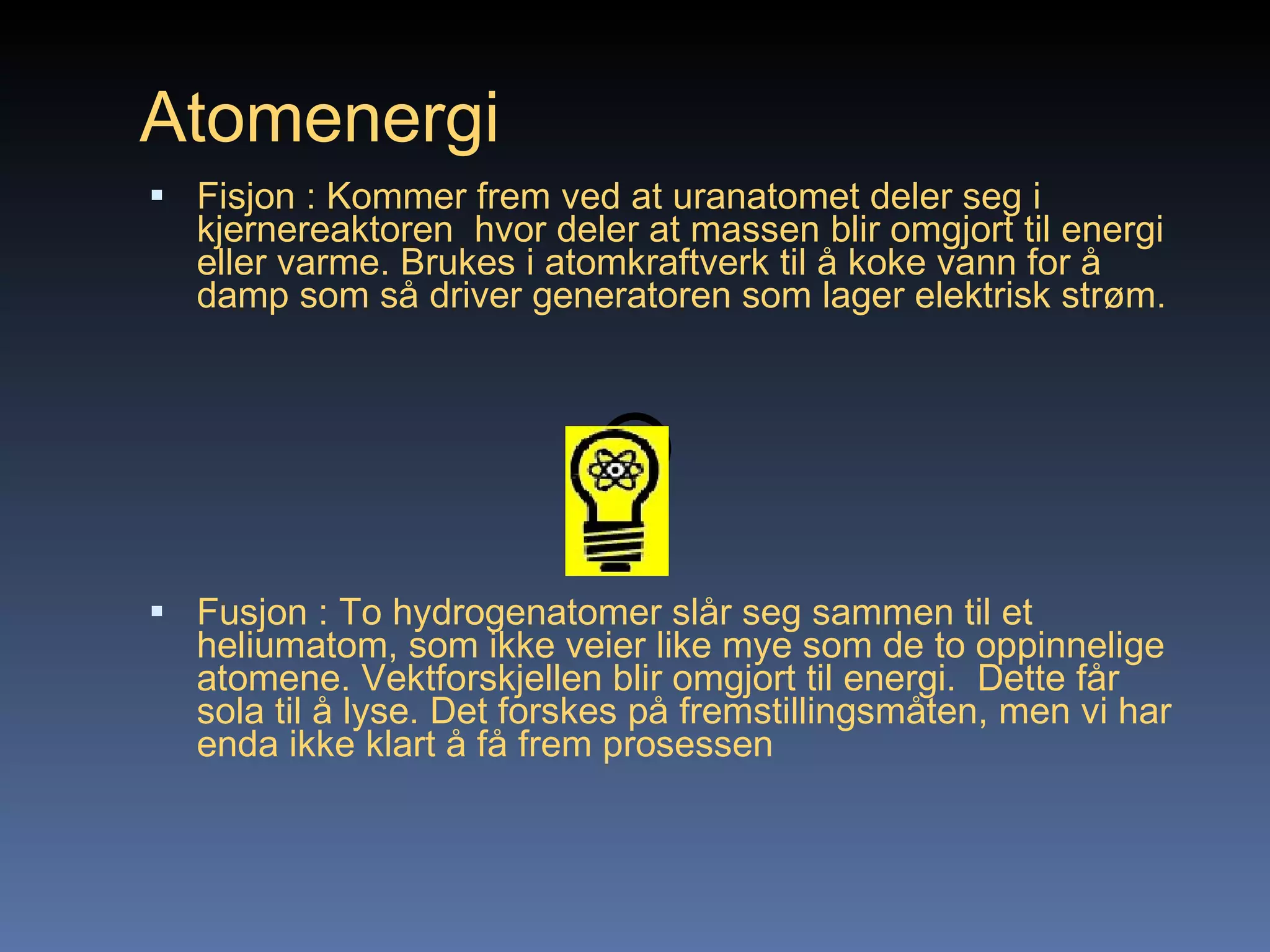 Energi Og Energiproduksjon Powerpoint | PPT