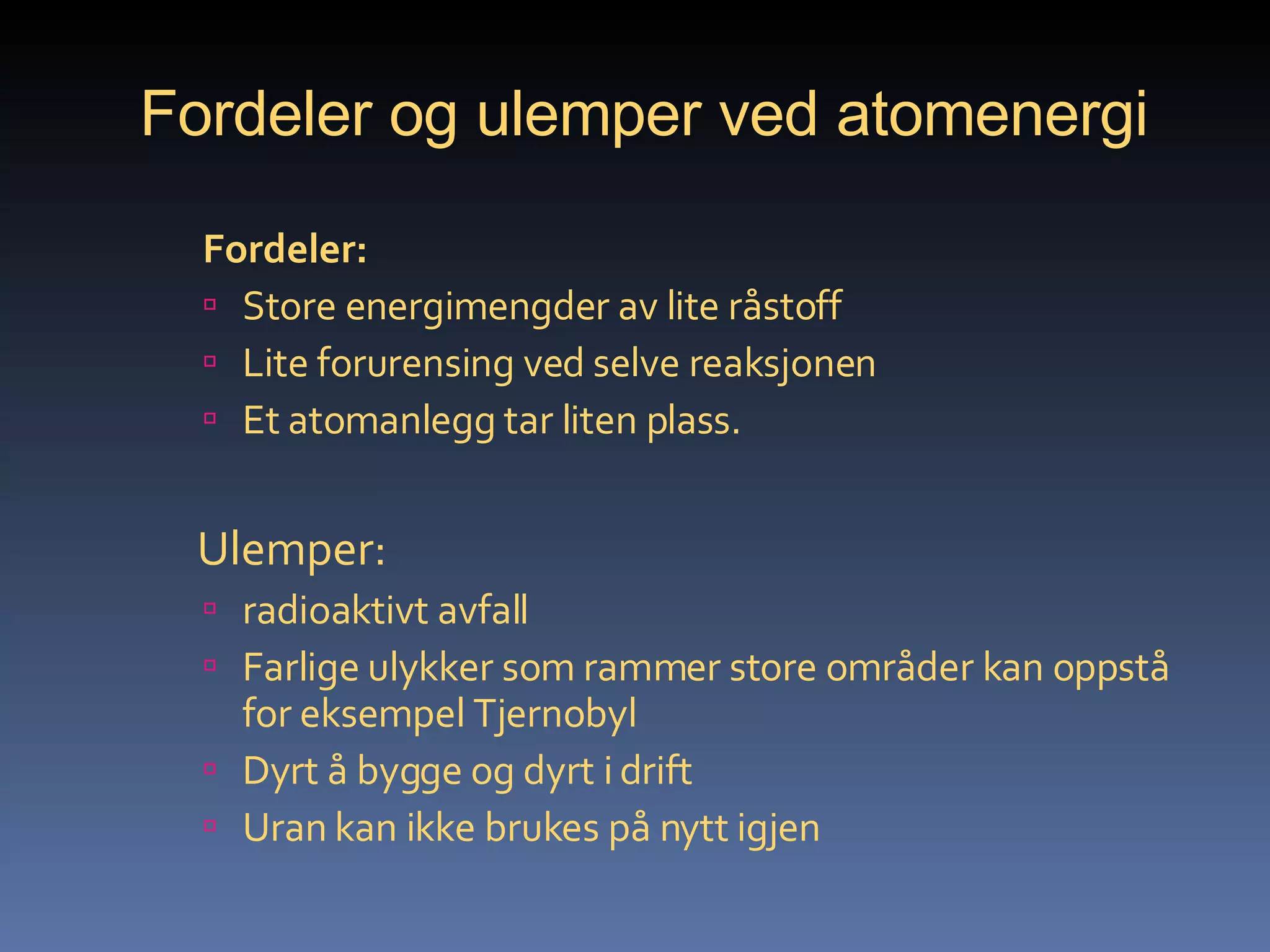 Energi Og Energiproduksjon Powerpoint | PPT