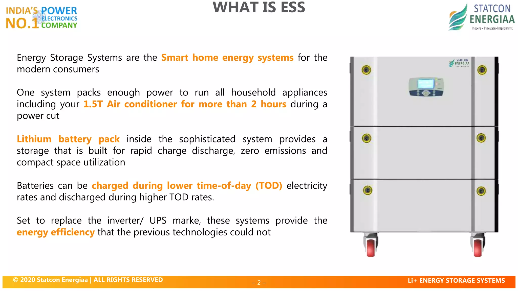 Energy storage systems ESS ppt | PPTX