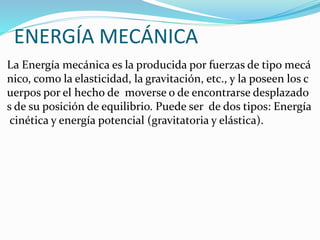 Energia cinetica y potencial | PPTX