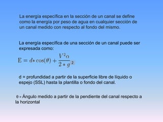 Energia especifica | PPTX