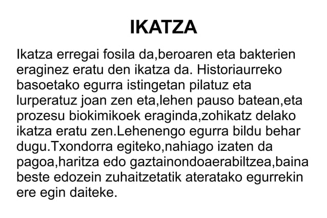 Energia II. zatia : Irati, Ekain eta Leire | PPT