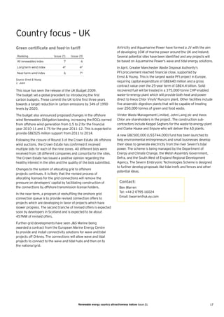 Renewable energy country attractiveness indices | PDF
