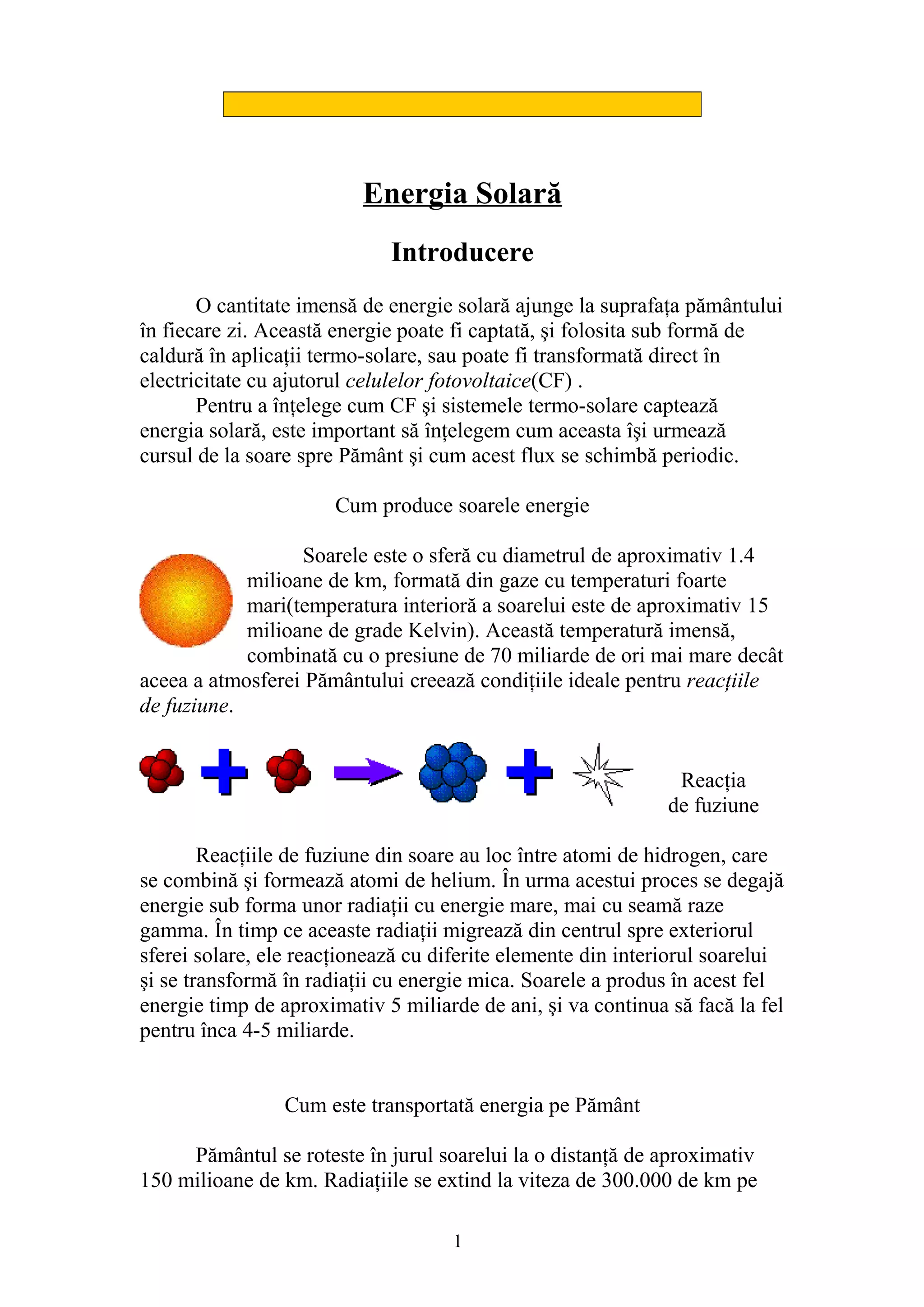 Energia solară | DOC