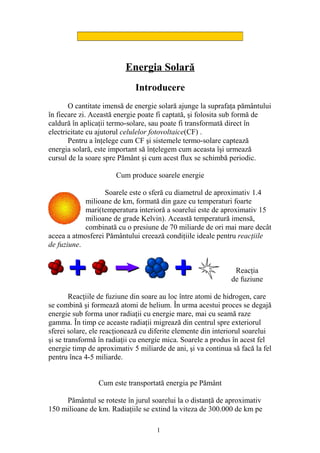 Energia solară | DOC