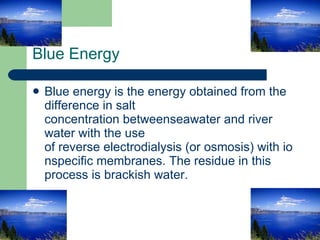 Energias renovables en ingles | PPT