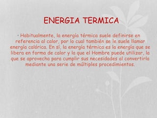 Energia Termica