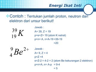 Energi Atom dan Inti, NIRSAM | PPTX