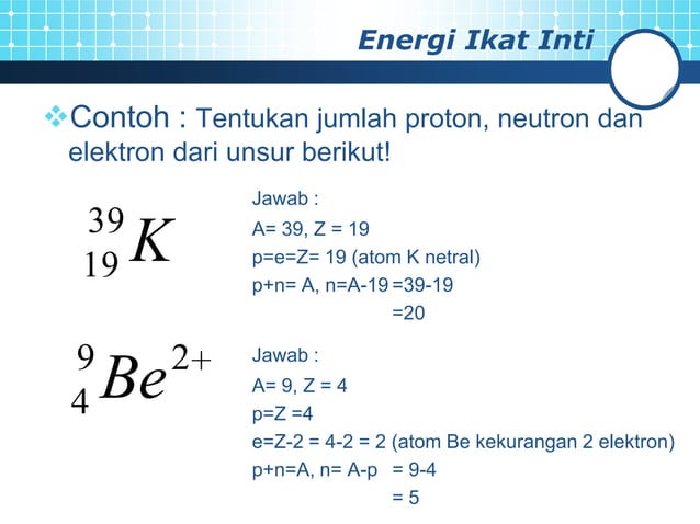 Energi Atom dan Inti, NIRSAM | PPTX