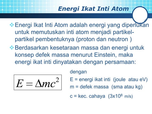 Energi Atom dan Inti, NIRSAM | PPTX