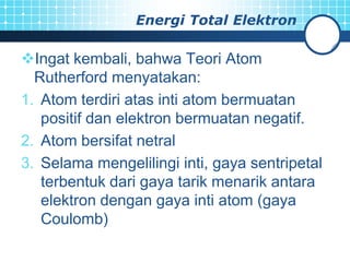 Energi Atom dan Inti, NIRSAM | PPTX