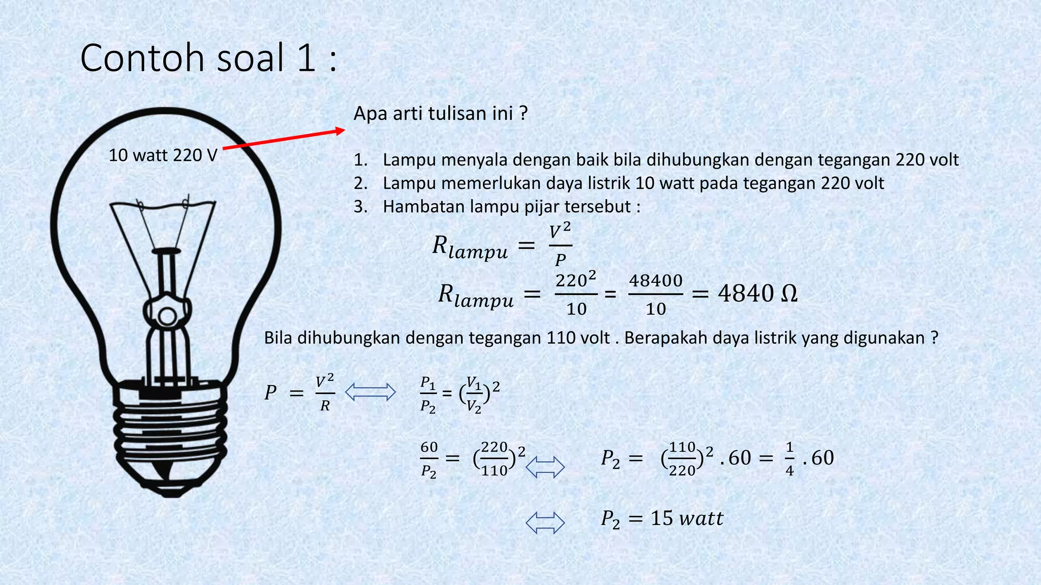 Energi dan daya listrik | PPTX