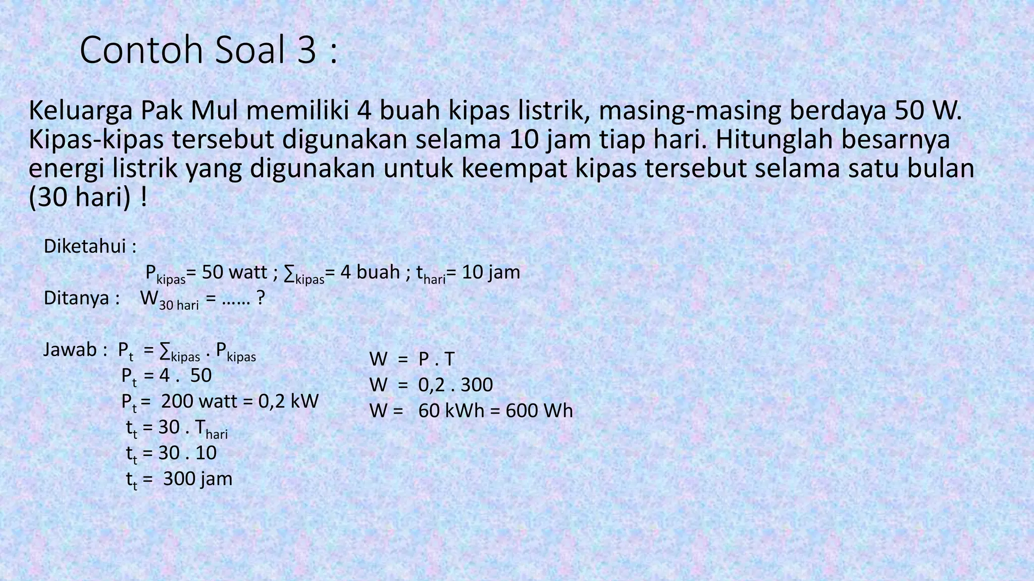 Energi dan daya listrik | PPTX