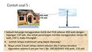 Energi dan daya listrik | PPTX