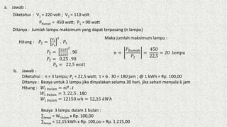 Energi dan daya listrik | PPTX