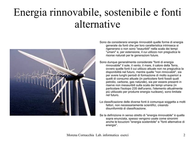 Energie Rinnovabili Morena | PPT