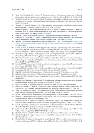 Fatigue Life Assessment for Power Cables in Floating Offshore Wind ...