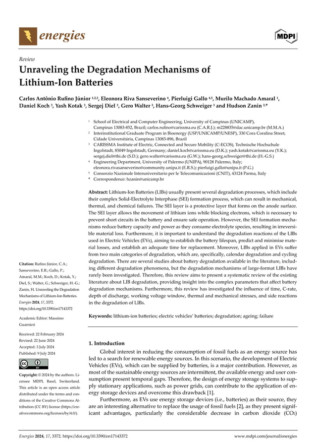 Unraveling the Degradation Mechanisms of Lithium-Ion Batteries | PDF