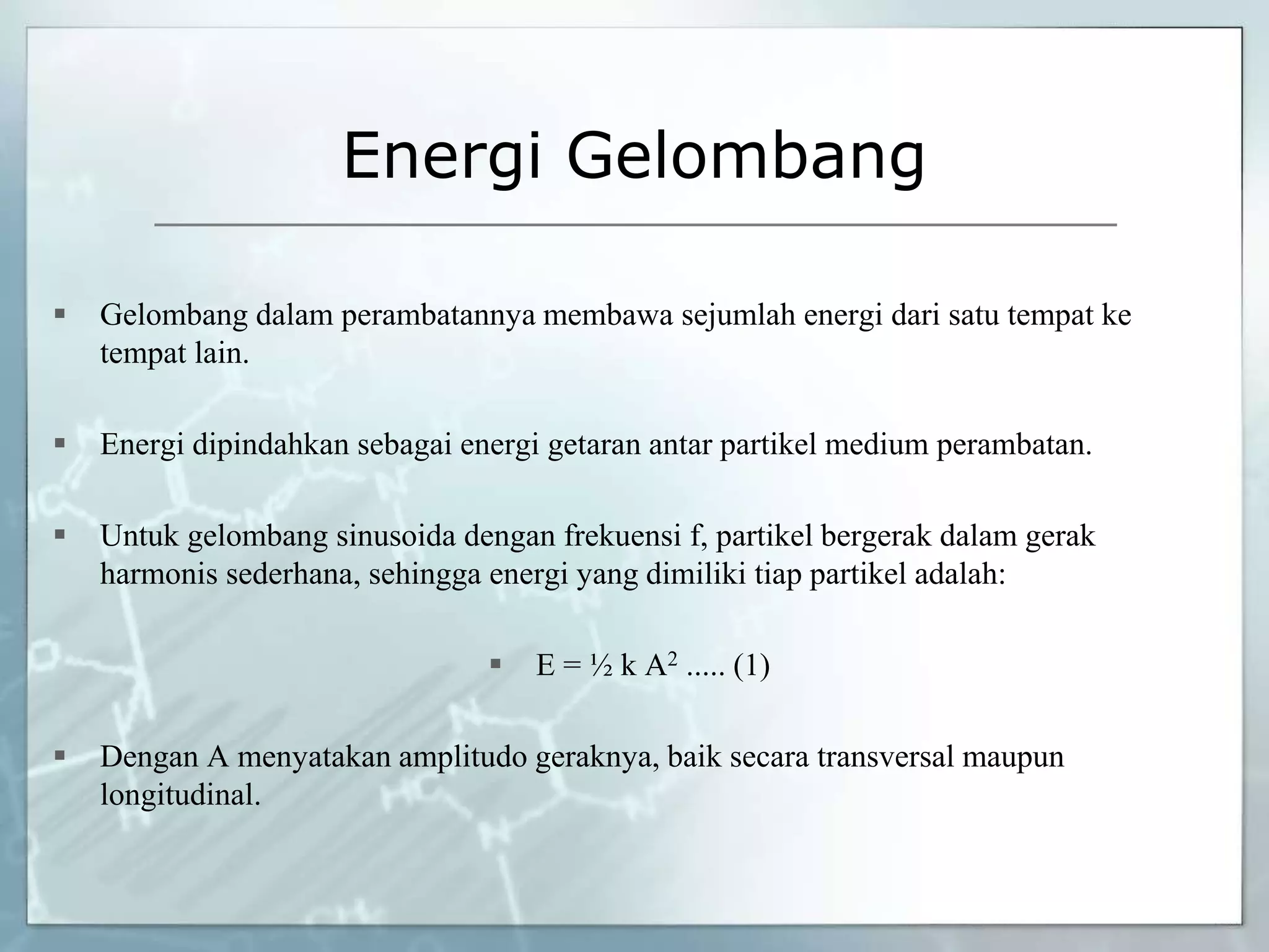 Energi gelombang slamet harjono 13708259020 | PPT
