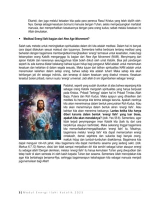 Energi Ilahi Katolik dan Terapi Sakit Penyakit | PDF