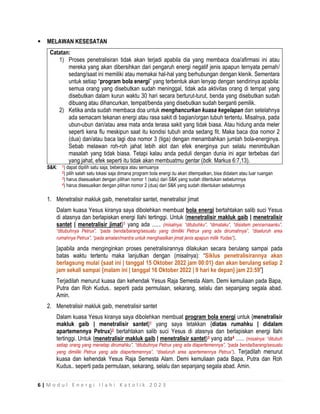 Energi Ilahi Katolik dan Terapi Sakit Penyakit | PDF