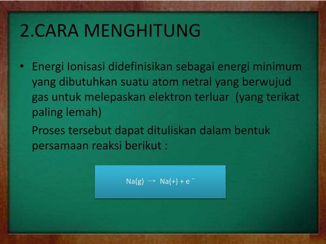 Energi ionisasi | PPTX