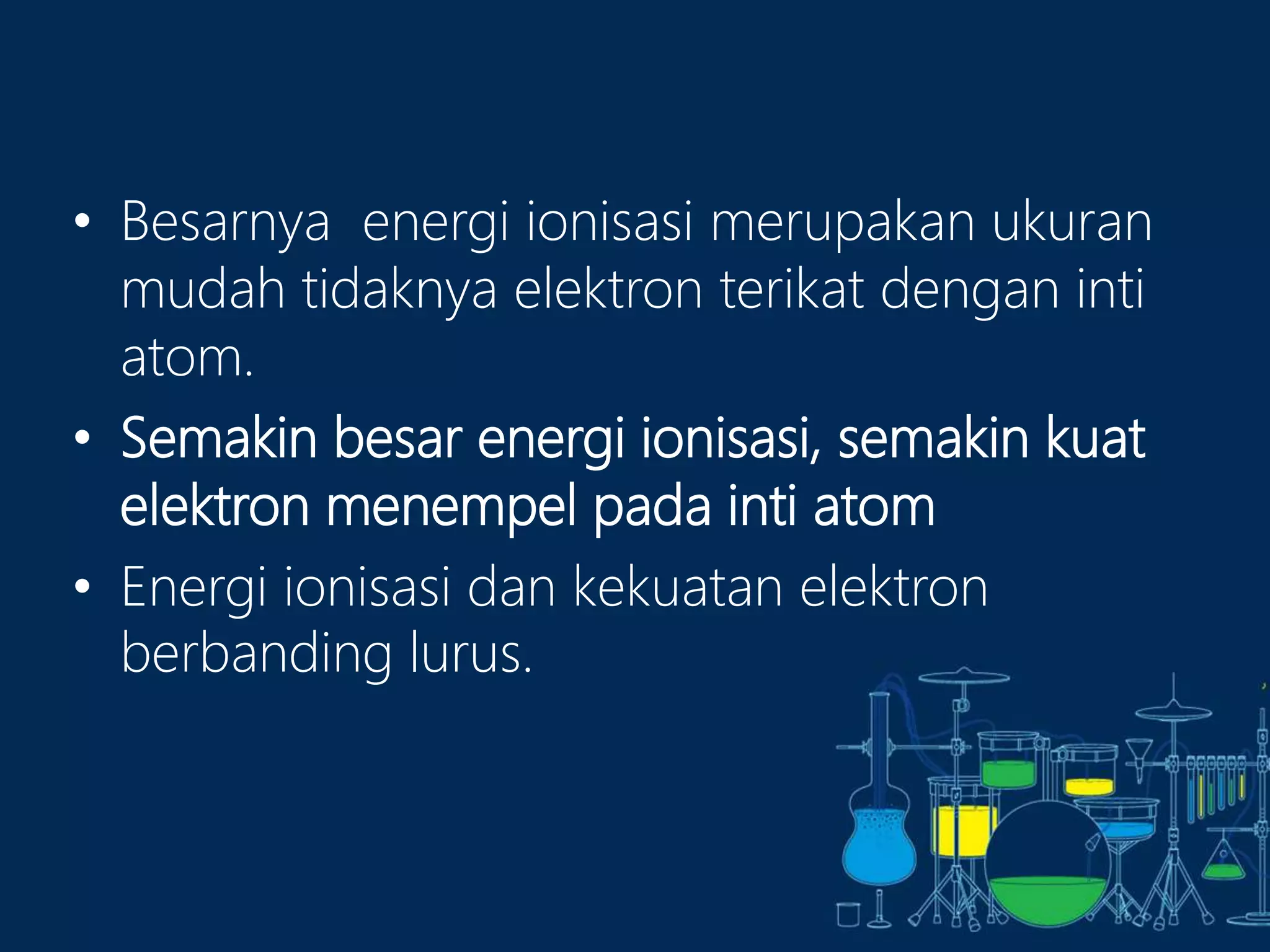 SIFAT SISTEM PERIODIK UNSUR : Energi ionisasi (KIMIA KELAS X) | PPTX