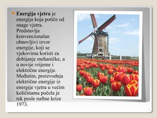 Energija vjetra | PPT