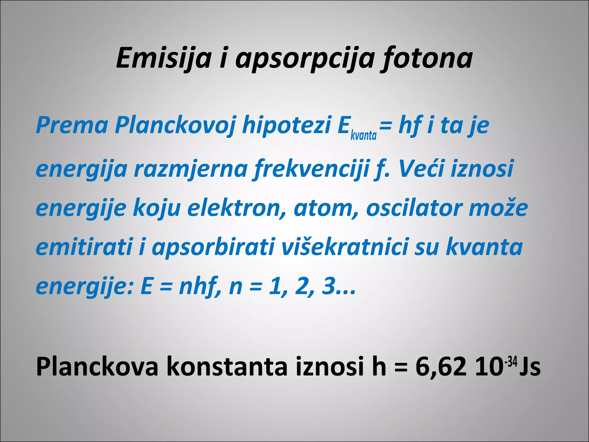 Energijski spektri 5 | PPT