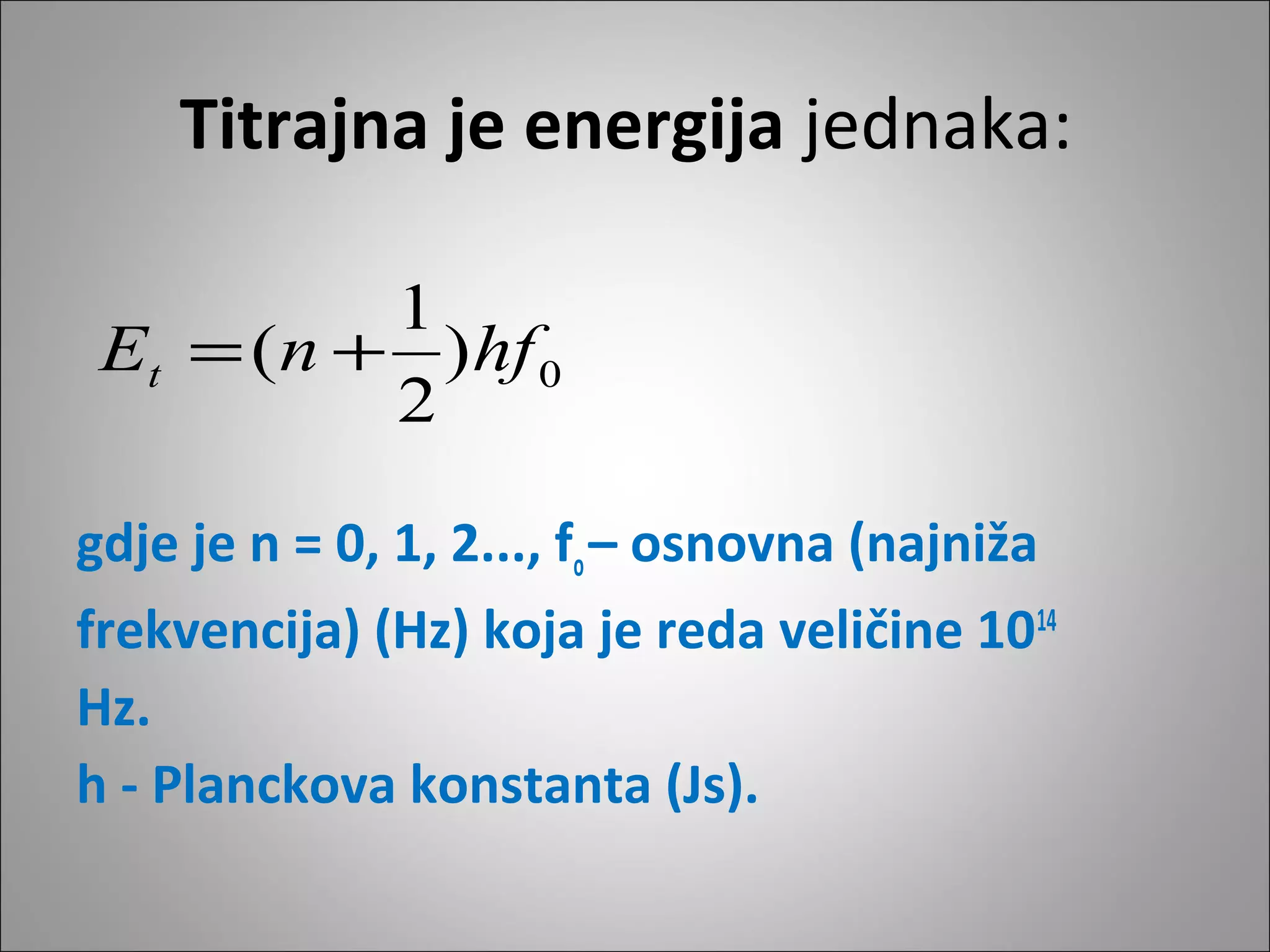 Energijski spektri 5 | PPT