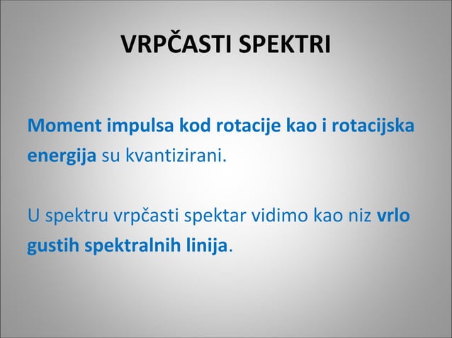 Energijski spektri 5 | PPT