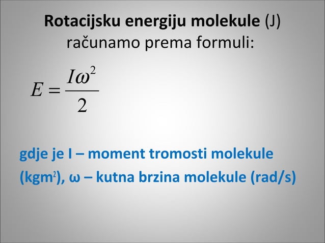 Energijski spektri 5 | PPT