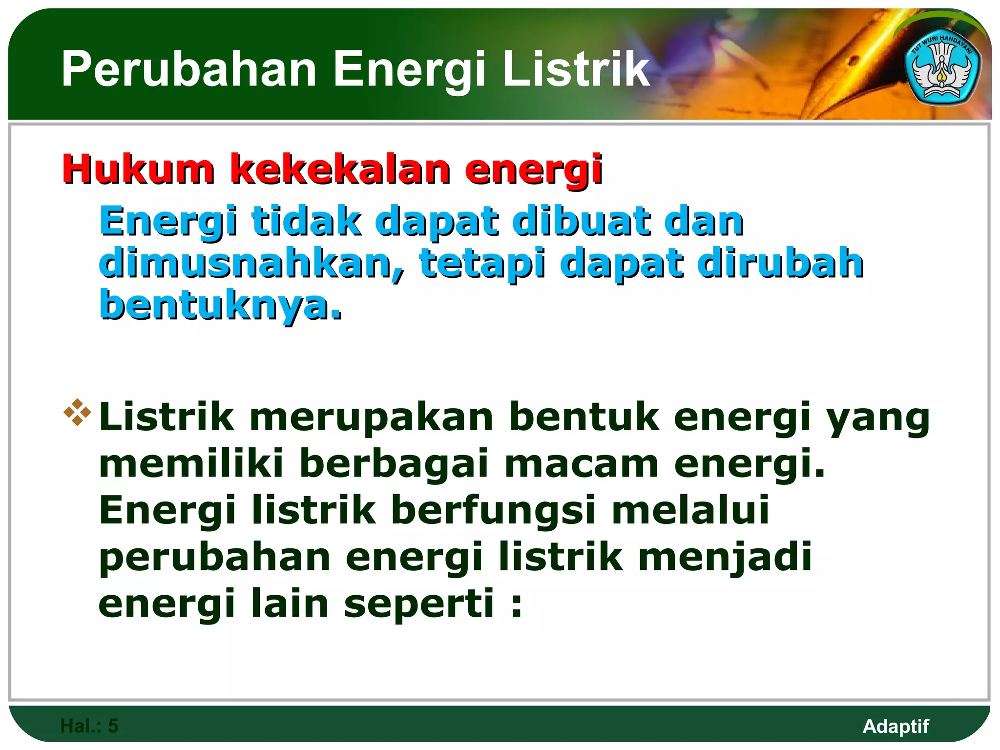 Energi listrik | PPT