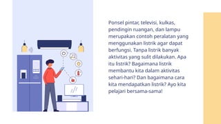 Energi Listrik IPAS Presentasi Pendidikan Ungu Kuning Ilustrasi ...