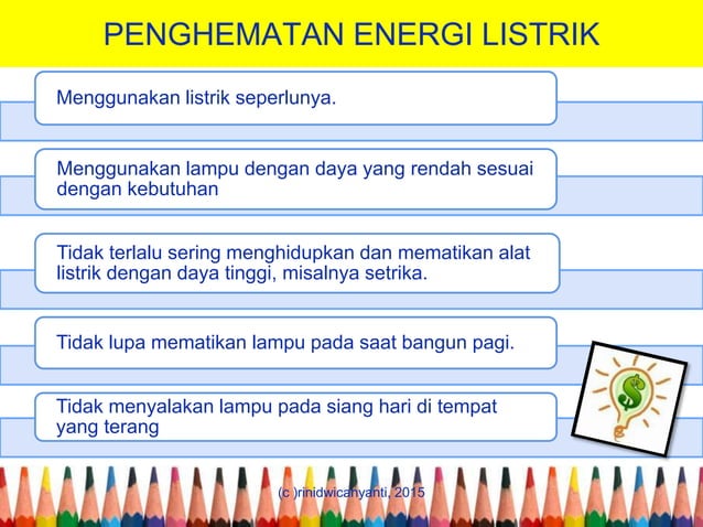 Materi Energi Listrik - IPA Sekolah Dasar Kelas 6 Semester II | PPTX