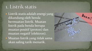 ENERGI LISTRIK KELAS 4 oleh zulfi wahyudi asyhaer, S.Pd.I | PPTX