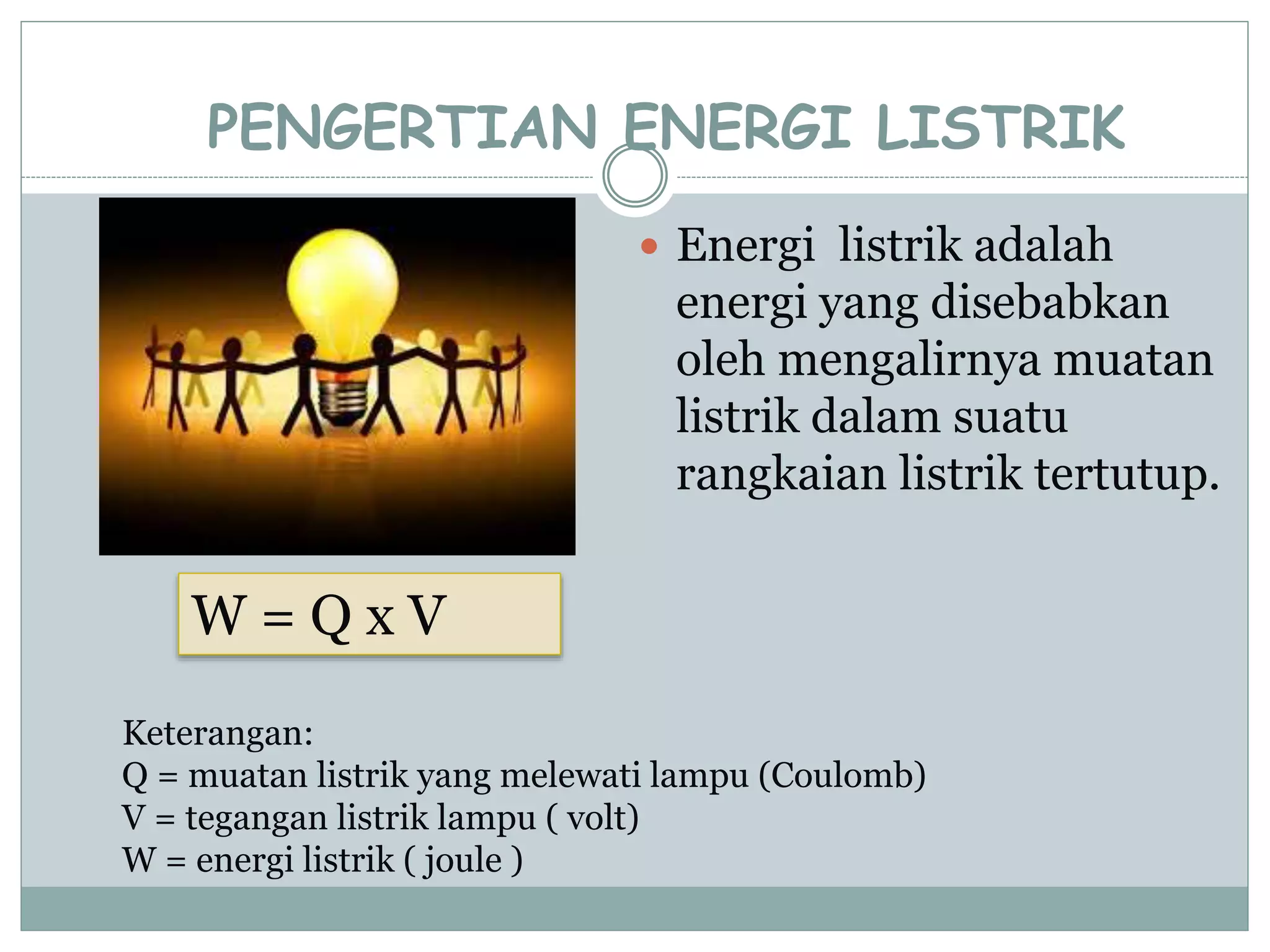 Energi listrik (tri okvita h) | PPTX