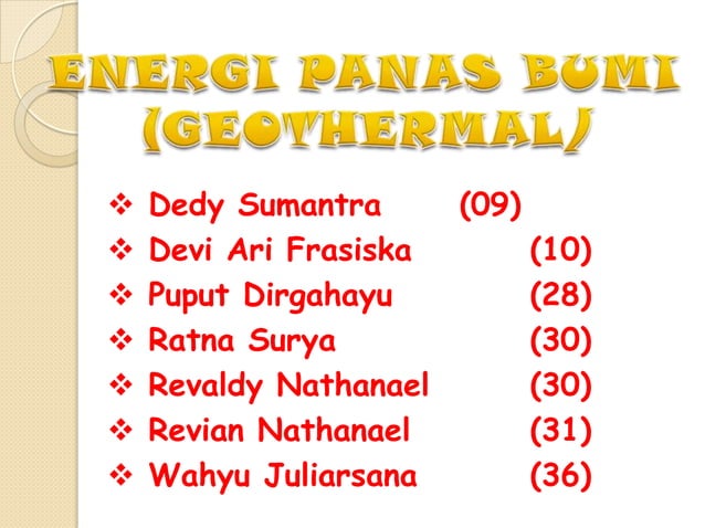 Energi panas bumi | PPTX