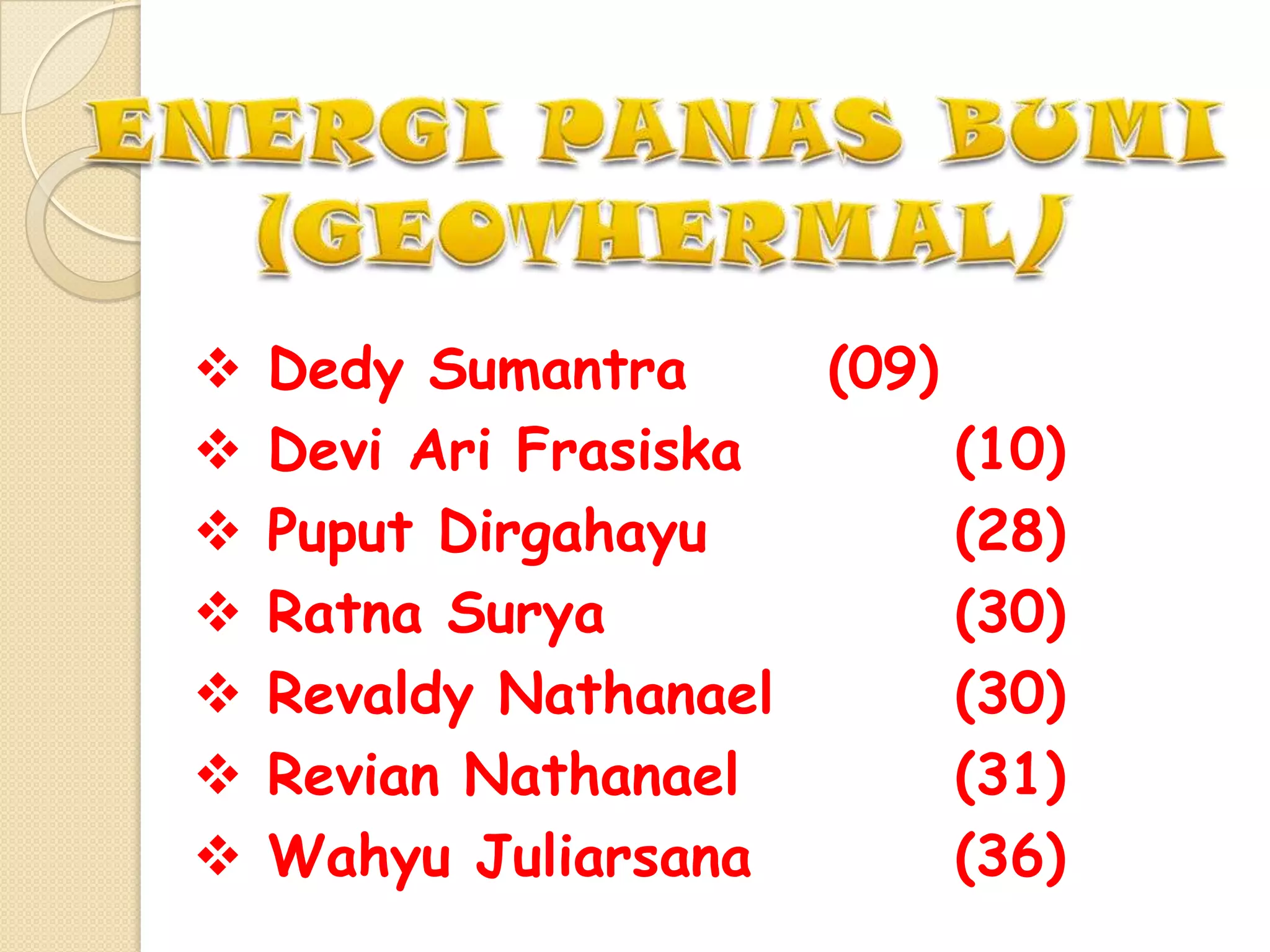 pembangkit listrik tenaga panas bumi | PPTX