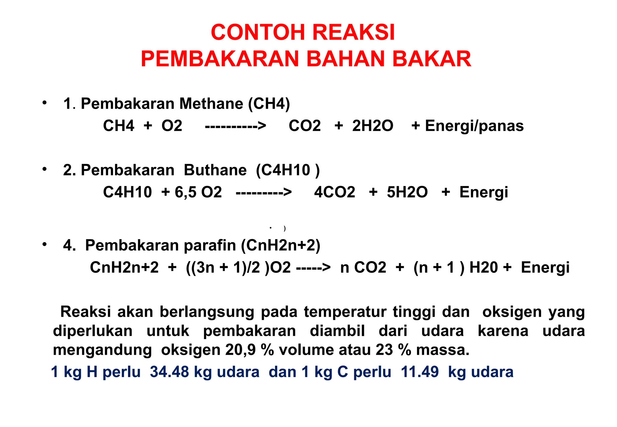 ENERGI , PEMBAKARAN,SATUAN DAN KONVERSI ENERGI , PEMBAKARAN,SATUAN DAN ...
