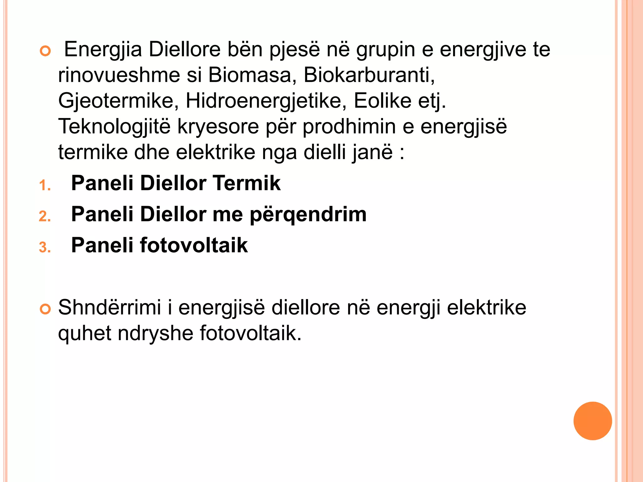 Energjia diellore | PPTX