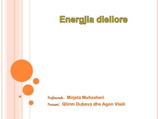Energjia diellore | PPTX